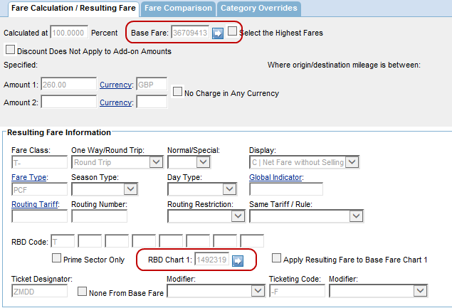 RBD Booking Class (Record 6)