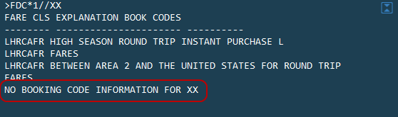 RBD Booking Class (Record 6)