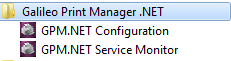Installing Galileo Print Manager .NET