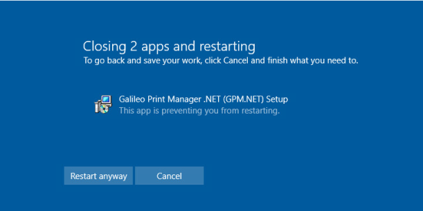 Installing Galileo Print Manager .NET