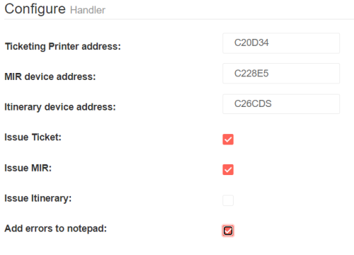 Configure Handlers