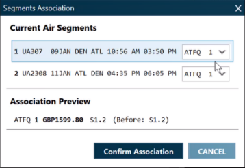 Reordering Segments and Restoring Fares in Apollo
