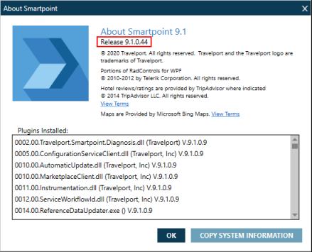 Finding the Smartpoint Version Number