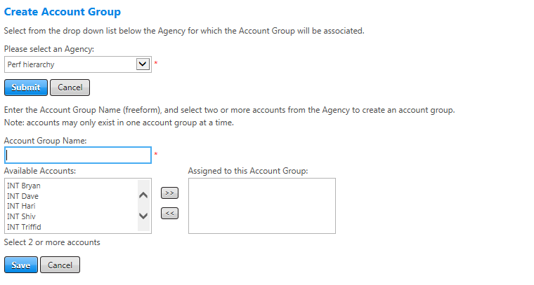 Create and Manage Account Groups