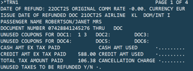 Automated refunds