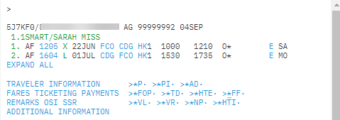 Display and book available ancillaries after end transact