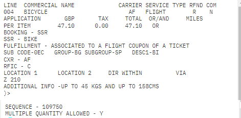 Display and book available ancillaries after end transact