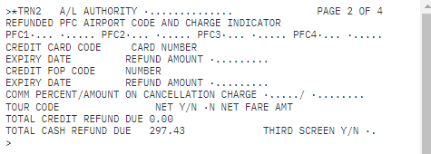 Refund an e-ticket