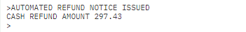 Refund an e-ticket