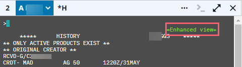 Booking file history
