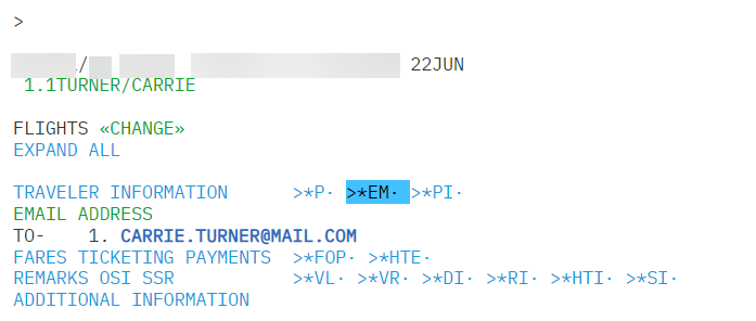 Interactive Booking File