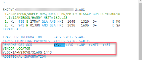 Retrieve a booking file